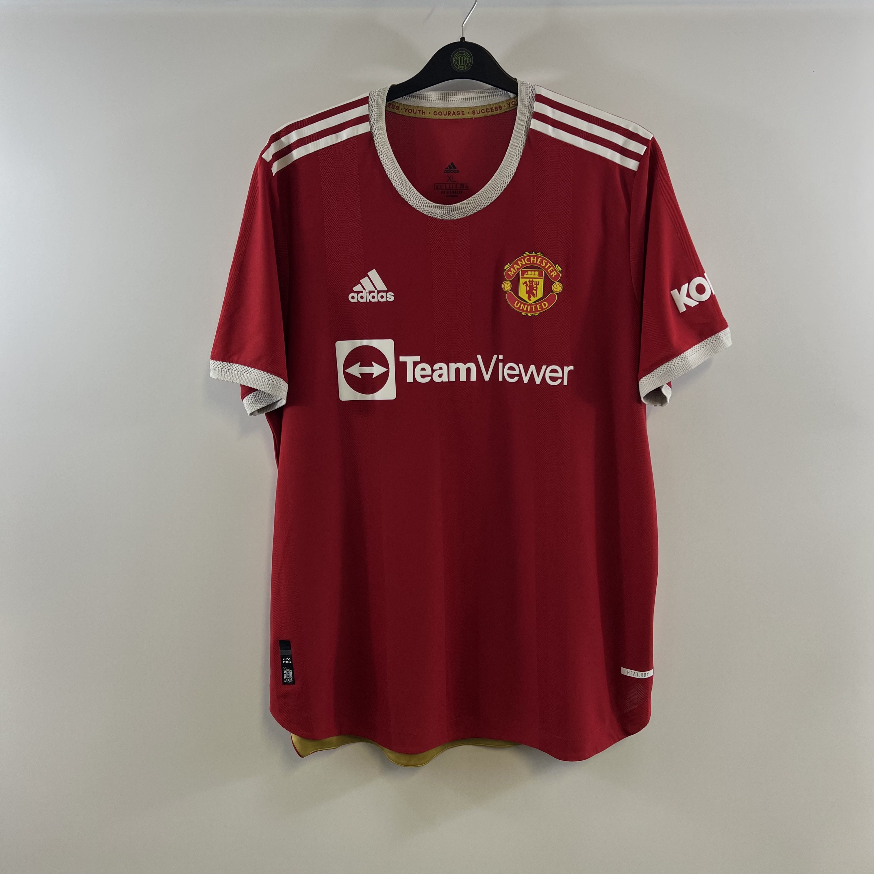 Manchester United Authentic Home Football Shirt 2021/22 Adults XL Adidas E285 – Historic ...