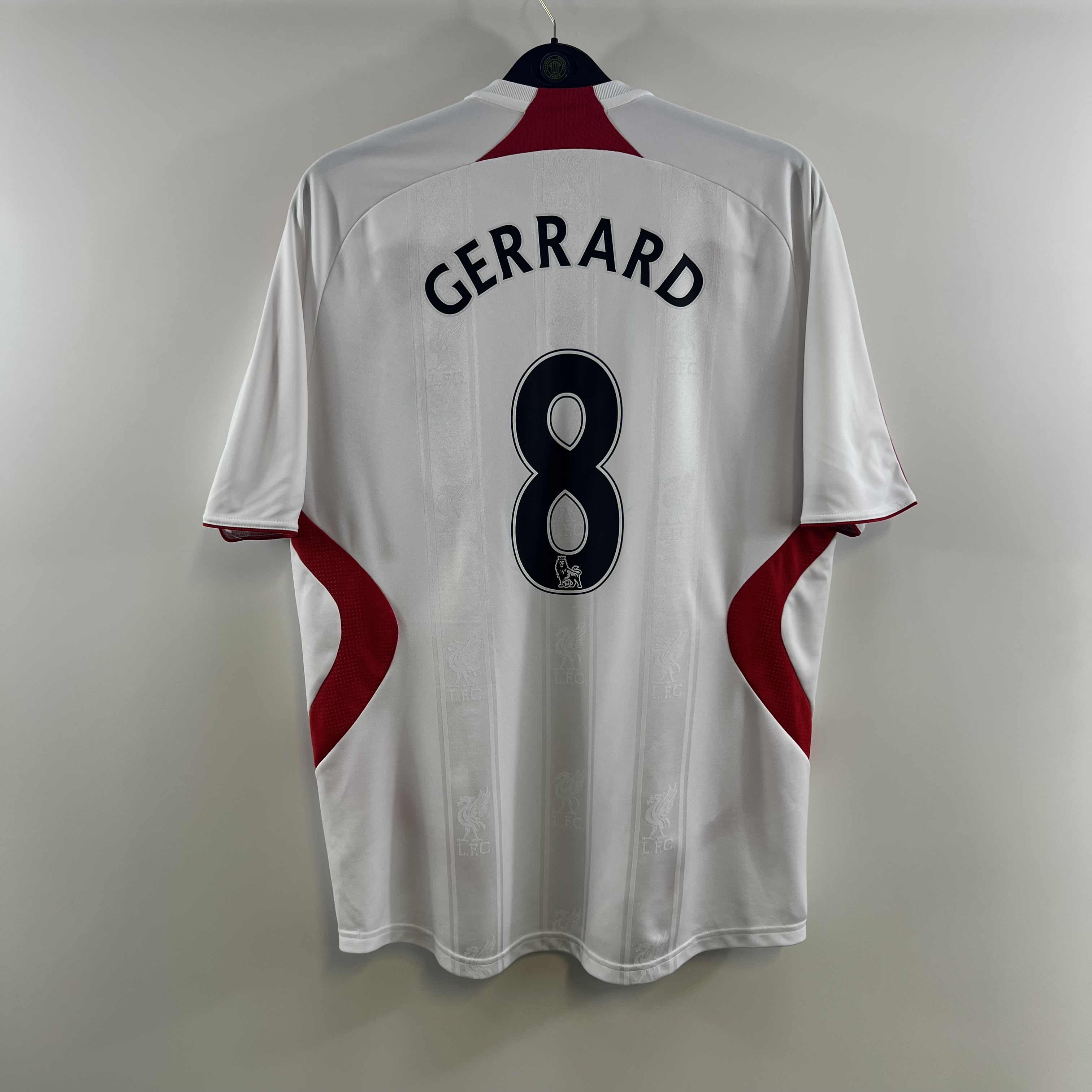 Liverpool Gerrard 8 Away Football Shirt 2007/08 Adults Large Adidas ...